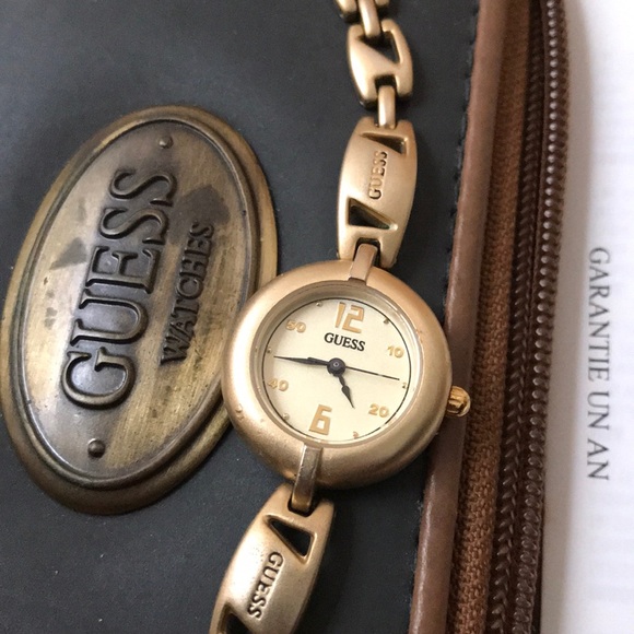 Guess | Accessories | Guess Gold Watch Vintage Circa 995 | Poshmark
